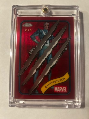 Quicksilver 2025 Topps Chrome Marvel Clawed Red /5 | eBay