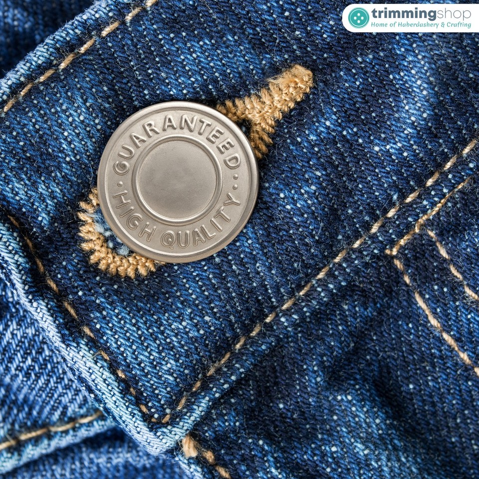 17mm Replacement Hammer on Jeans Buttons for Denim Brass Studs Jacket ...