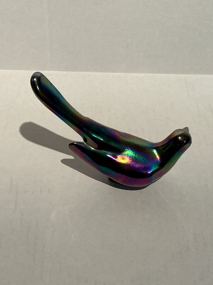 Fenton Glass Bird Of Hapiness Favrene Iridescent | eBay