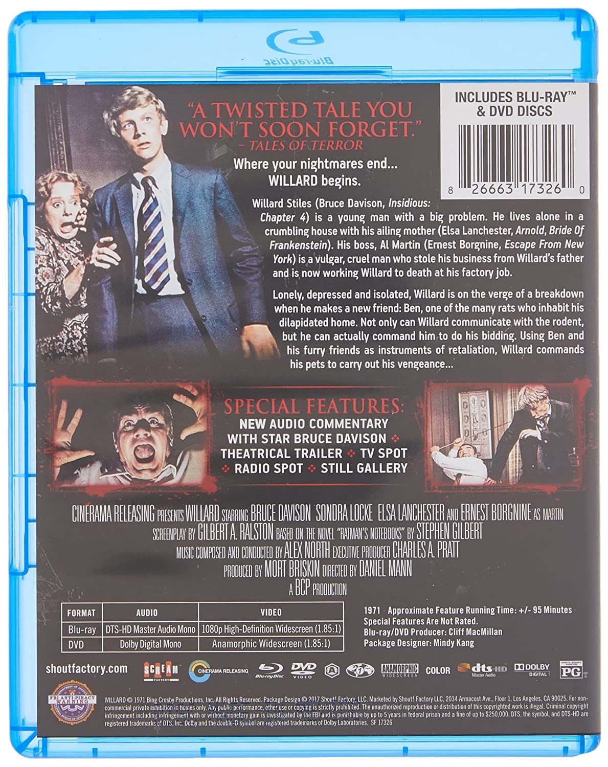 Willard (DVD/Blu-ray, 1971) for sale online | eBay