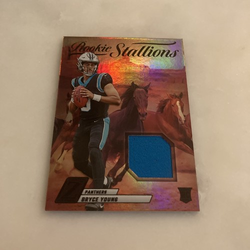 Bryce Young 2023 Panini Zenith Rookie Stallions Patch Carolina Panthers ...