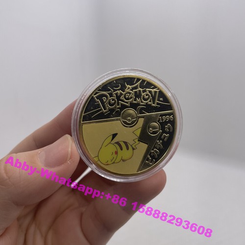 5 models Poke-man Coin Japan Anime Gold Commemorative Coin metal gift ...