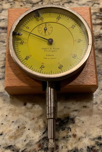 Hahn & Kolb Stuttgart Dial Indicator 0.001 mm Vintage Made in Germany ...
