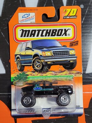 1999 MATCHBOX RANGER PATROL '99 CHEVROLET SILVERADO PICKUP 4X4 #70 ...