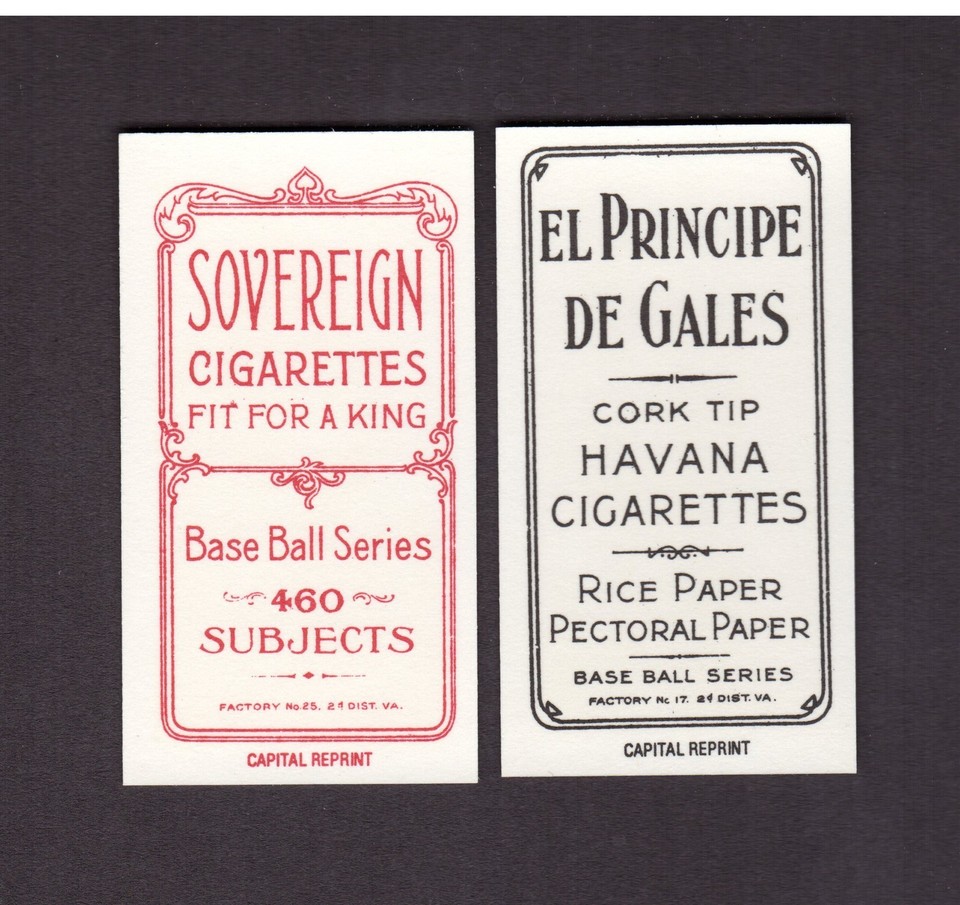 1909-1911 T206 SAN ANTONIO BRONCHOS Complete 2-card Team Set REPRINT ...