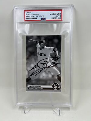 Sergio Romo Signed Cut San Francisco Giants PSA/DNA | eBay