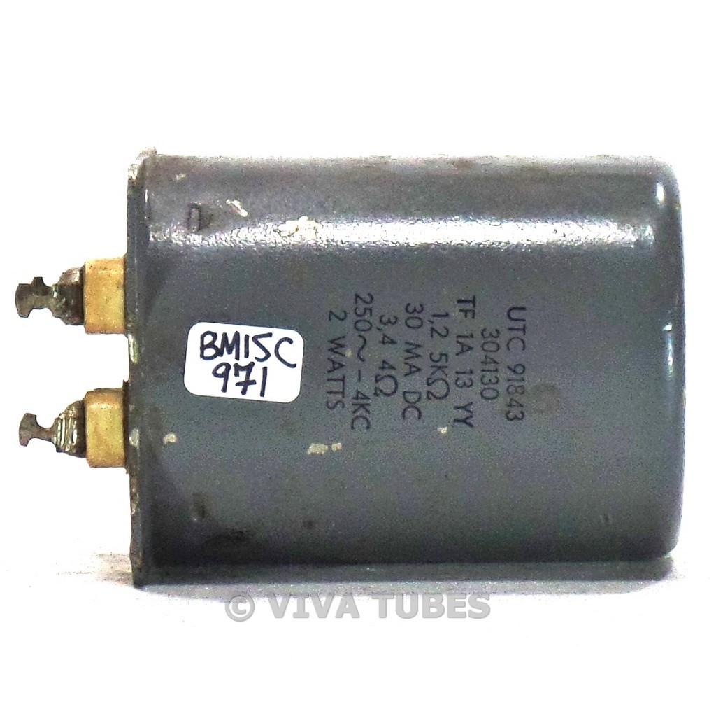 Vintage UTC 91843 Microphone Input Transformer TF 1A 13YY 4ohm 250CPS ...