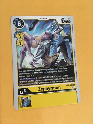 Zephyrmon BT7-036 U Digimon CCG TCG | Next Adventure Near Mint English ...