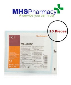 MELOLIN DRESSING 10 X 10 CM 10 PCS IDEAL IN FIRST AID | eBay