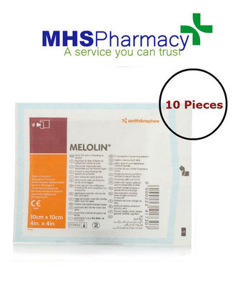 MELOLIN DRESSING 10 X 10 CM 10 PCS IDEAL IN FIRST AID 5010645178724 ...