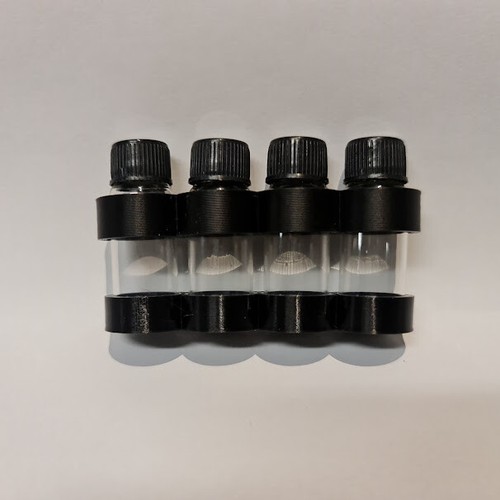 4cm Glass Vial Stand Gold Prospecting Gift Idea Includes 4 Vials. Gems ...