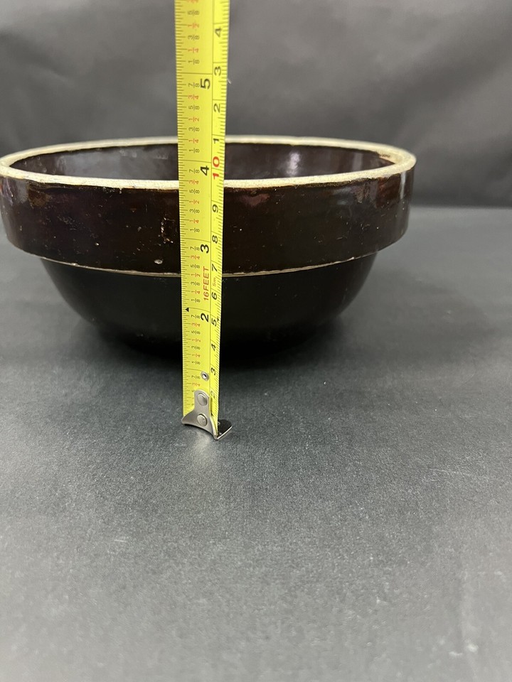 Vintage Red Wing Stoneware Brown Mixing Bowl 7" | eBay