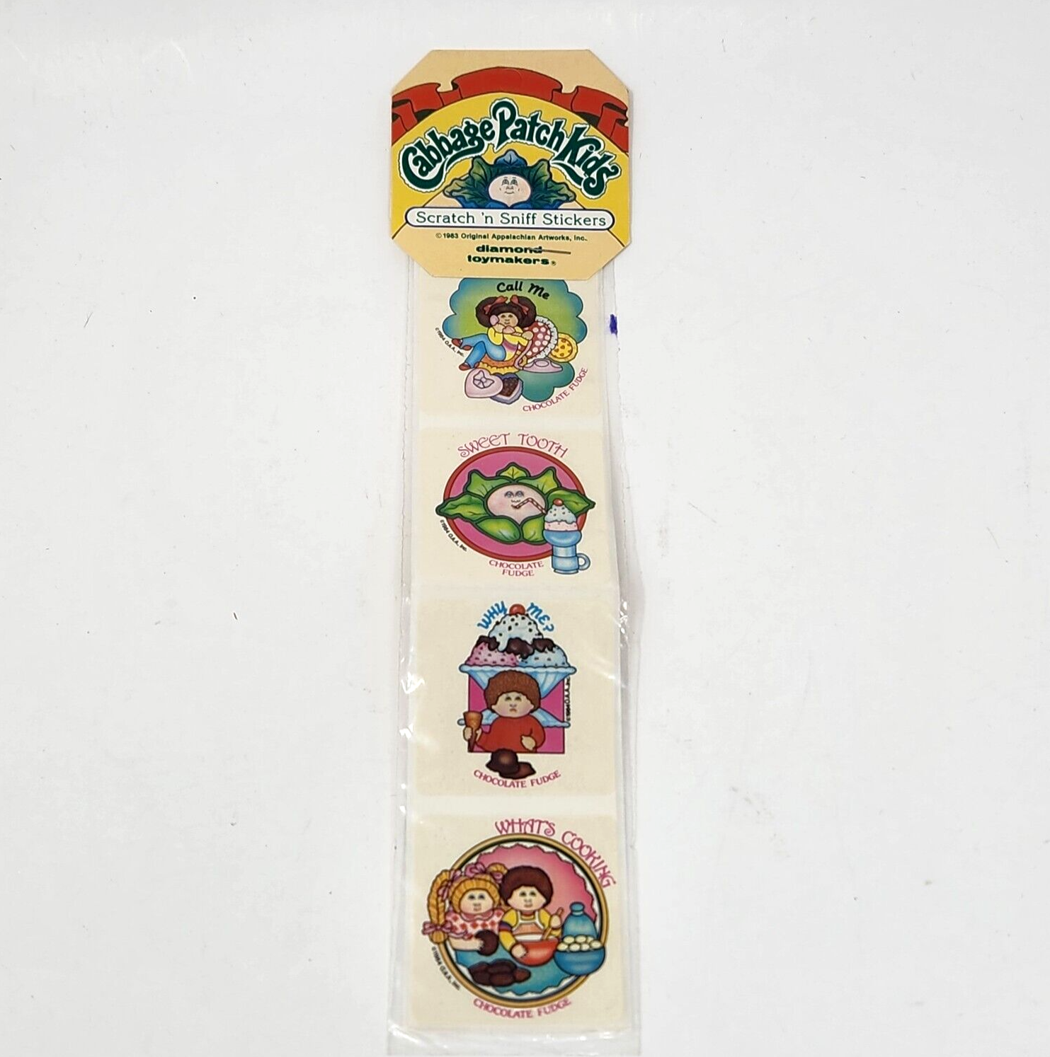 VINTAGE 1983 CABBAGE PATCH KIDS SCRATCH N SNIFF STICKERS IN PACKAGE NOS ...