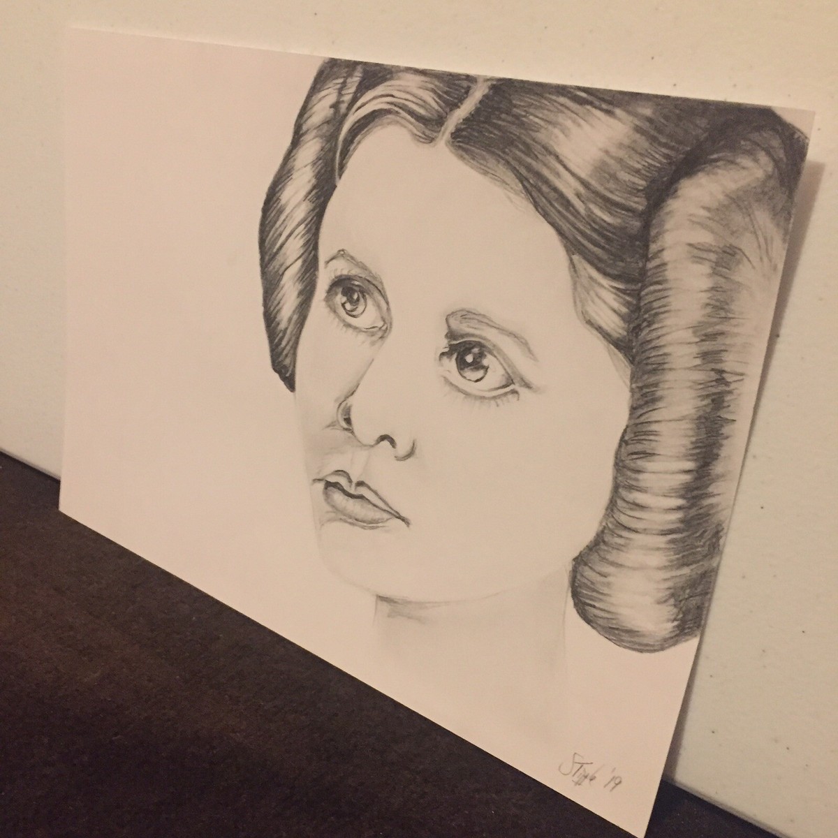 Princess Leia Hair Drawing