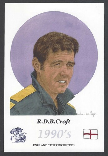 AOP CRICKET limited edition (100) Wisden artist D. Dean postcard ROBERT ...