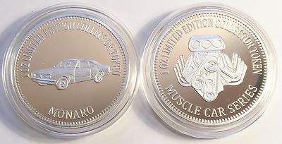 "HOLDEN MONARO" Muscle Car Series 1 0z HSE 999 Fine Silver Coin/token ...