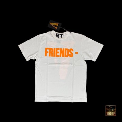 VLONE Orange Friends Tee White Size XL Authentic With Certilogo Tag | eBay