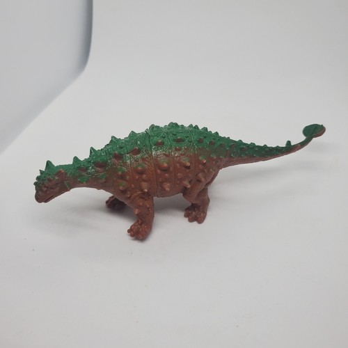 Pinacosaurus Dinosaur Toy Figure Brown Green Spiky Dino Figure 1.5" H 4 ...