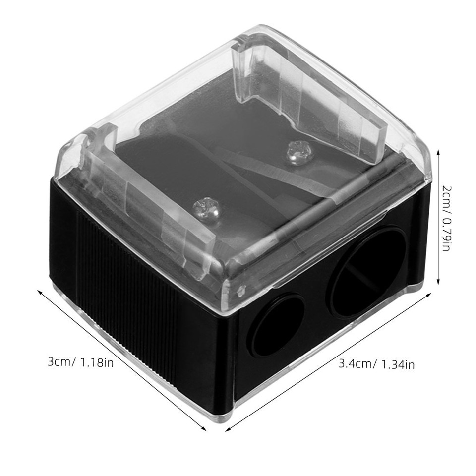 1pc Double Hole Pencil Sharpener Cosmetic Pencil Sharpener for Eyebrow ...