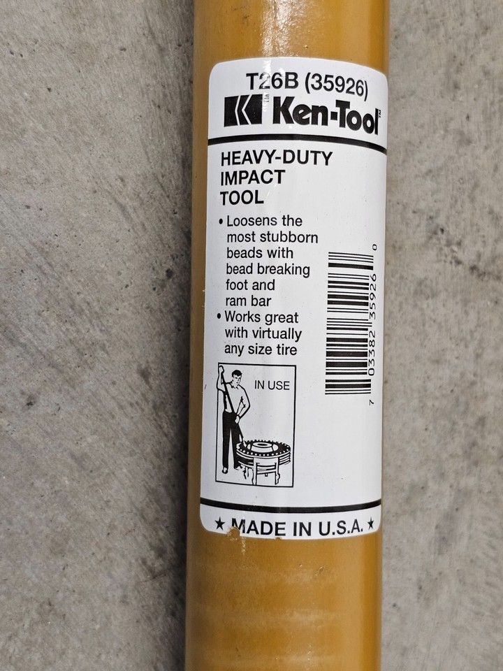 Ken Tool T26B 35926 HD Bead Breaker Slide Hammer Rim Wheel Tire Removal ...