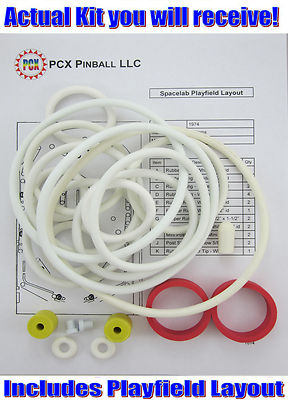 1974 Williams Spacelab Pinball Machine Rubber Ring Kit - aka Space Lab ...