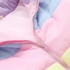 New Women Rainbow Pastel Color Jacket Parka Girl Harajuku Oversized ...