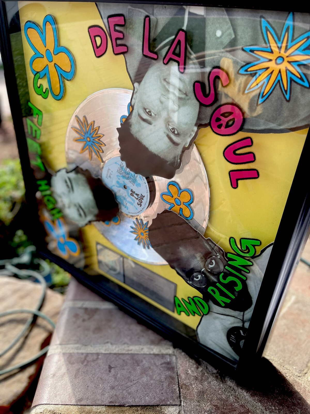 DE LA SOUL "3 FEET HIGH AND RISING RIAA CERTIFIED GOLD RECORD PLAQUE ...