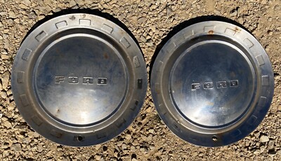2x Ford 15 Inch Hub Cap Hubcap Wheel Cover Vintage Chrome Shield | eBay