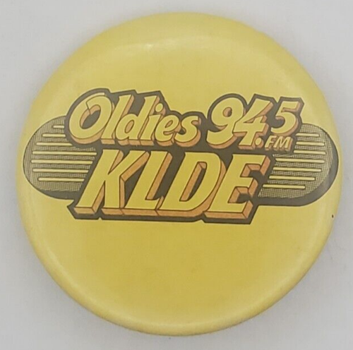 Vintage 94 FM KLDE Oldies Radio Station Houston Texas Pinback Button | eBay