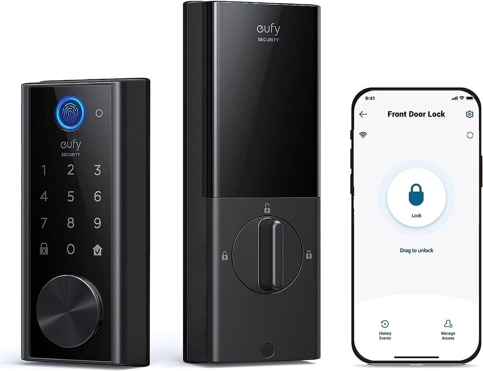 eufy Security S230 Smart Lock Touch Fingerprint Keyless Entry Door Lock ...