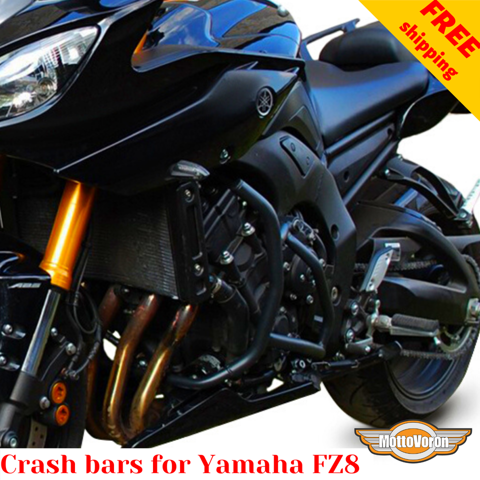 For Yamaha FZ8 Engine guard FZ 8 Fazer Crash bars FZ8N FZ8S, Free ...
