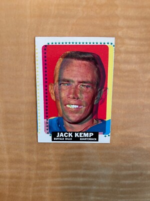 1964 TOPPS FOOTBALL #30 JACK KEMP!! EXTREMELY RARE DOUBLE EXPOSURE ...