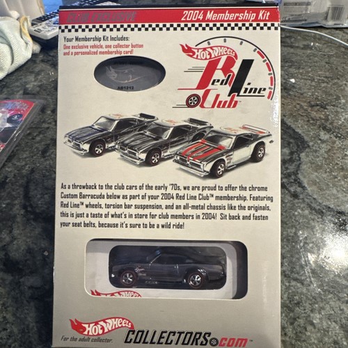 Hot Wheels Collectors HWC Red Line Club RLC 2004 Membership Kit ...