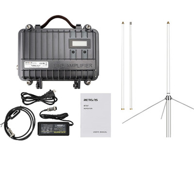 Retevis RT97 GMRS Repeater Full Duplex 8CH Portable Base Station & MA05 ...