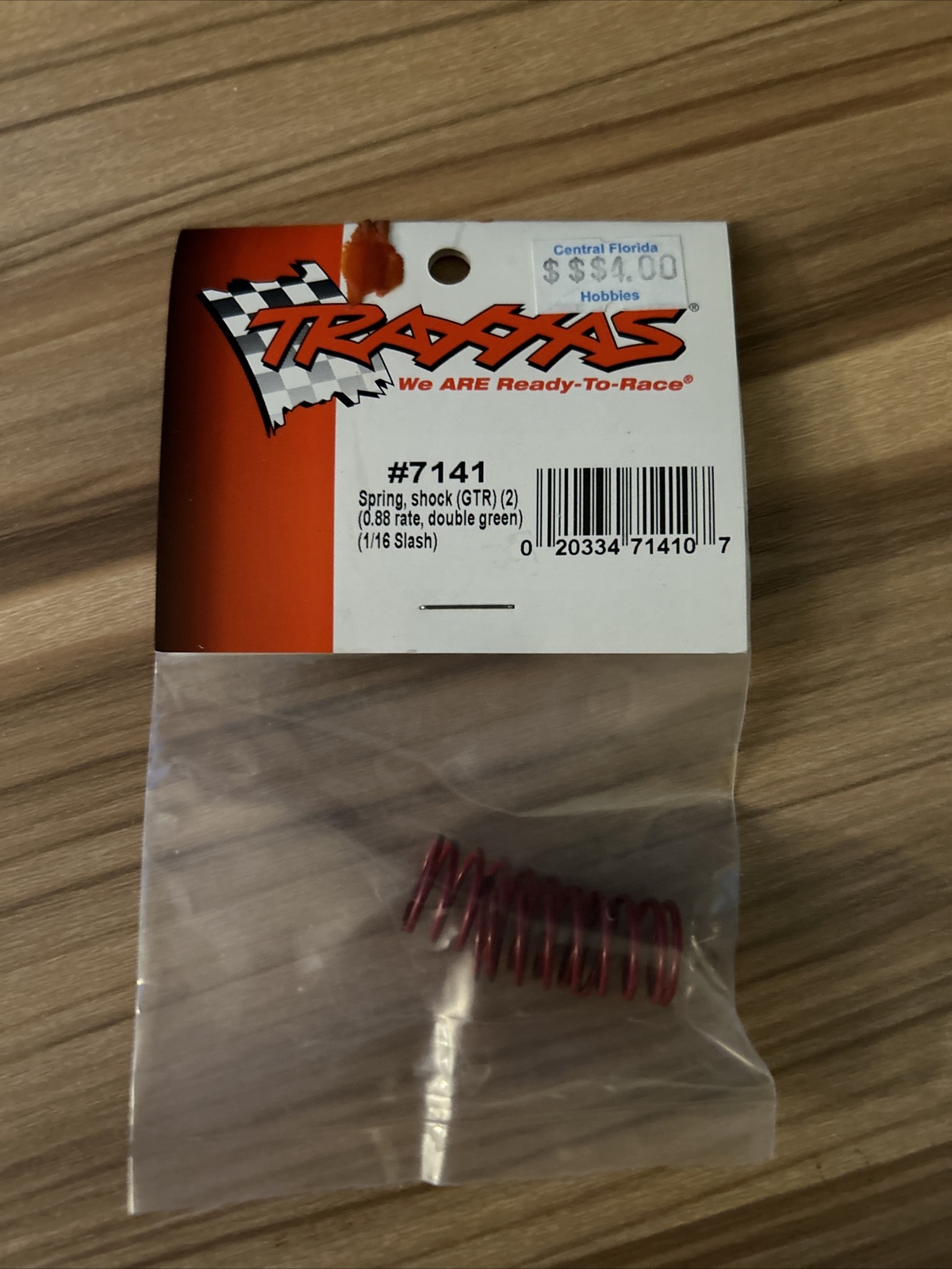 Traxxas 7141 GTR Shock Spring Double Green 0.88 Rate 1/16 Slash 4x4 VXL ...