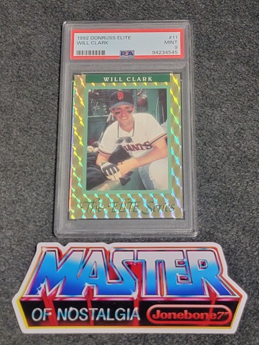 Will Clark 1992 DONRUSS ELITE Insert PSA 9 Baseball HOF MLB #11 Hall of ...