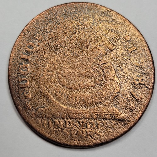 1787 Fugio Cent 4 Cinq Colonial Copper States United Scarce Type *H722 ...