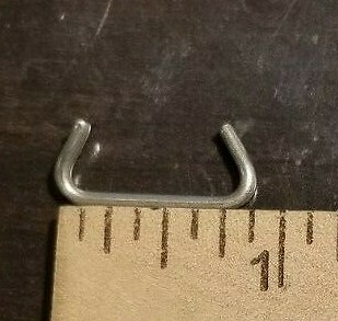 20 Stainless Steel Hog Rings 3/4" 19mm Bungee Upholstery Fences Cage ...