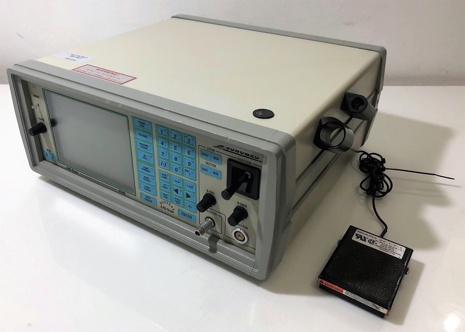 SONOMED A/B-Scan 5500 Ophthalmic Ultrasound Machine with Foot Pedal, w ...