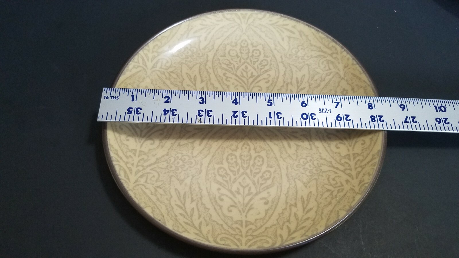 222 Fifth Chandi Vanilla Set of 2 Salad Plates WOW! | eBay