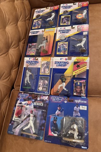 Starting Lineup Kenner Vintage 90s Lot of 7 Ken Griffey JR Figures NIB ...