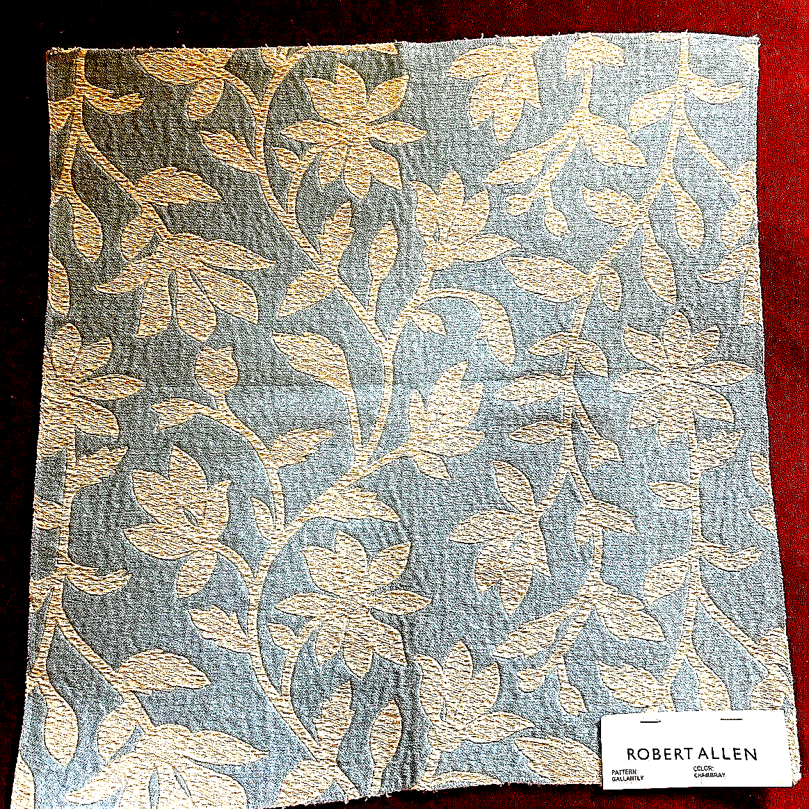 ROBERT ALLEN Designer Floral Uphostery Fabric Sew Craft 16 -17" Sq ...