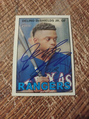 Delino Deshields Autograph 2016 Topps Heritage Signed Baseball Card ...