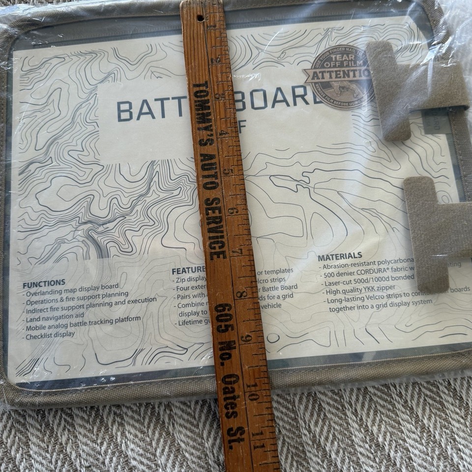 Battle Board Leaf Tactical Map Planning Board Modular MOLLE Zip Case ...