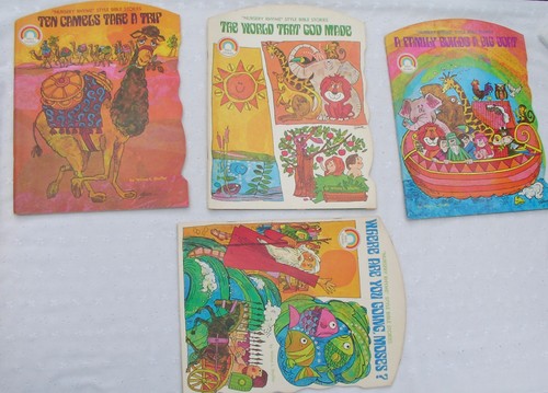 Lot of 4 Vintage Bible Story Books Nursery Rhyme Style Books from 1968 ...
