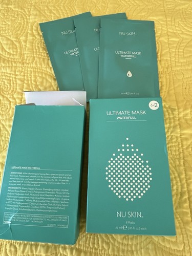 NU SKIN Ultimate Waterfall Mask 11 Total Masks NUSkin 1 Sealed box, +3 ...