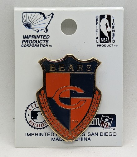 Vtg 90's Chicago Bears Classic Logo Script NFL Souvenir Hat Lapel Pin ...
