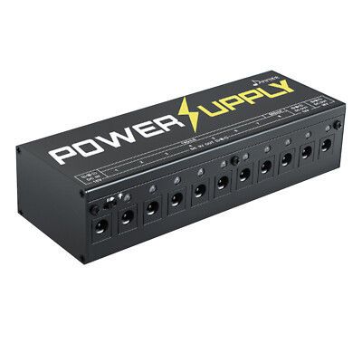🎸 Donner 10 Port Electric Guitar Effects Pedal Power Supply 9V/ 12V ...