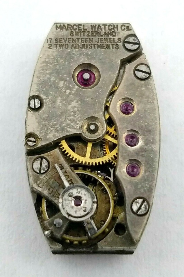 Antique Marcel Swiss Deco 17 Jewel Watch Movement #W641 | eBay