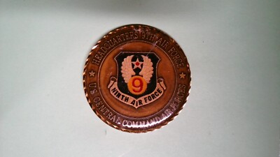 CHALLENGE COIN HEADQUARTERS 9TH AIR FORCE U.S. CENTRAL COMMAND AIR ...